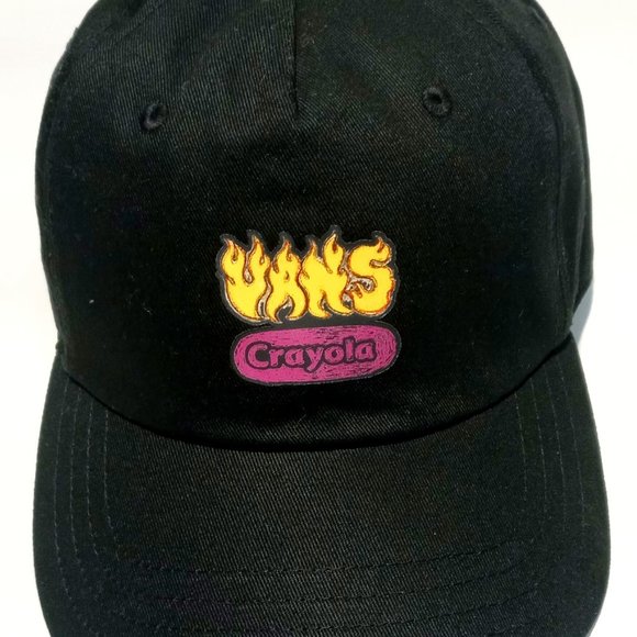 Vans | Accessories | Vans Crayola Collab Courtside Black Strapback Hat ...